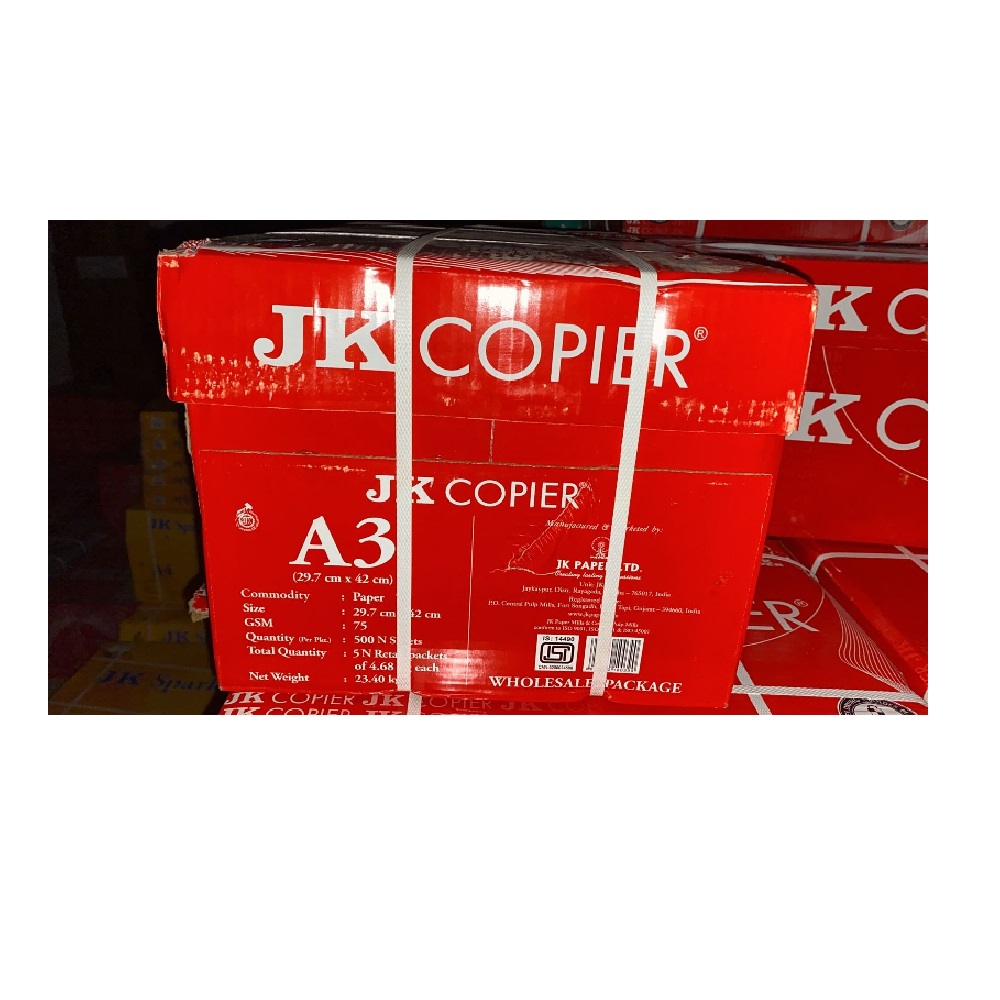 A3 75Gsm (5X500) White Paper JK COPIER (1BOX) – Musgrave Trading